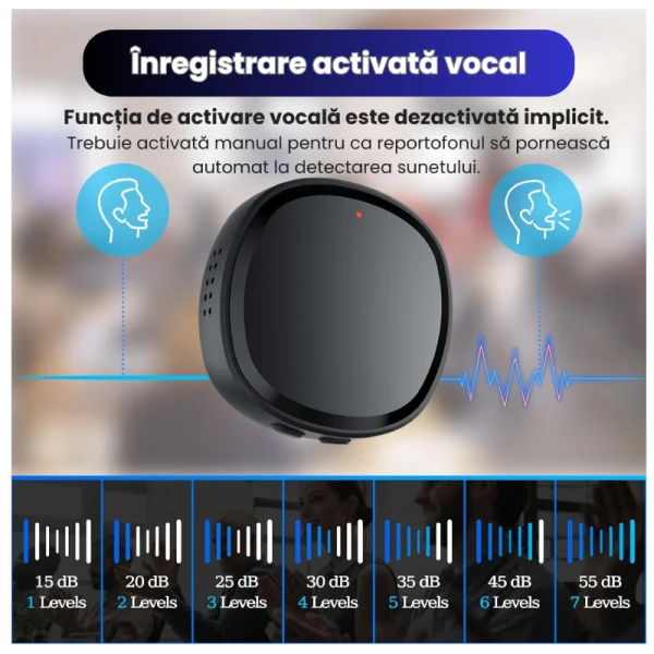 Reportofon Profesional Cu Magnet Puternic Incorporat Z13